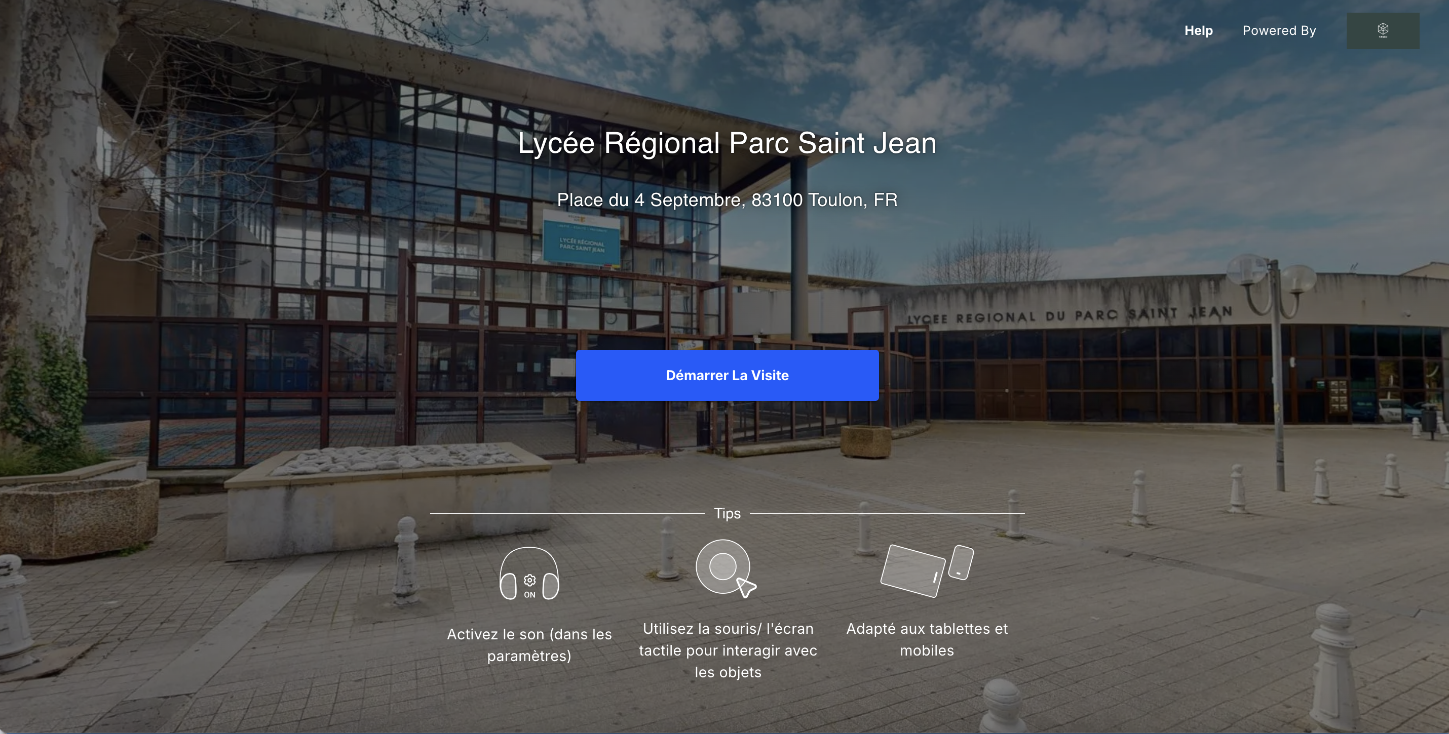 Visite virtuelle -LYCEE REGIONAL PARC SAINT JEAN